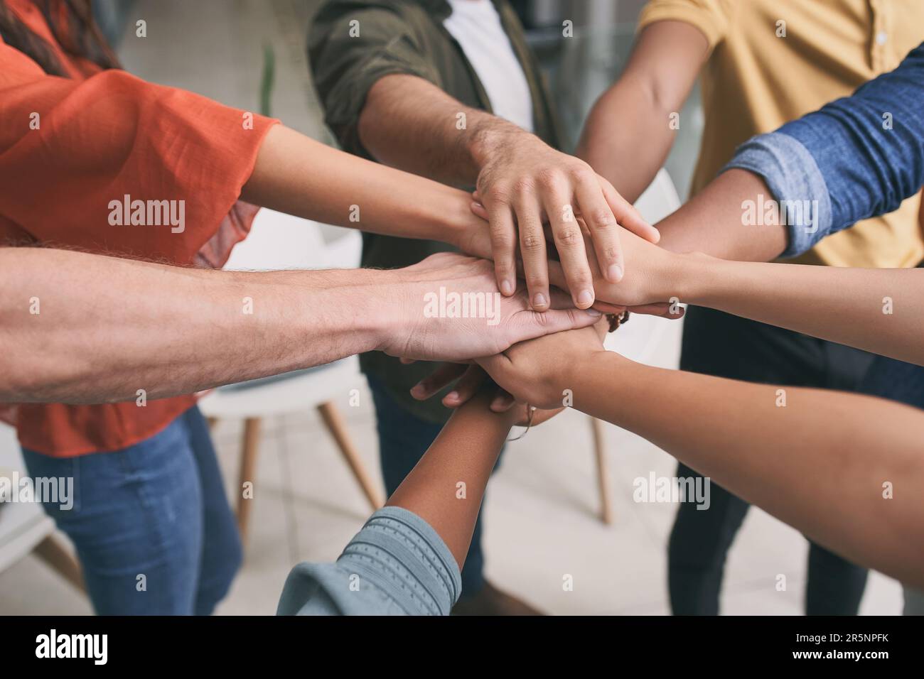 Teamwork is a make or break situation. a unrecognizable team of ...