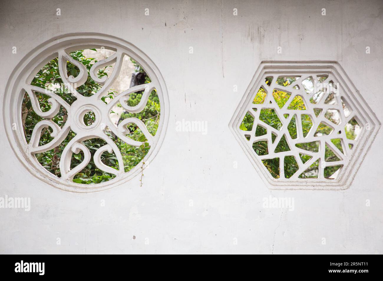 Perforated windows at Master of Nets garden Suzhou, World Heritage Site ...