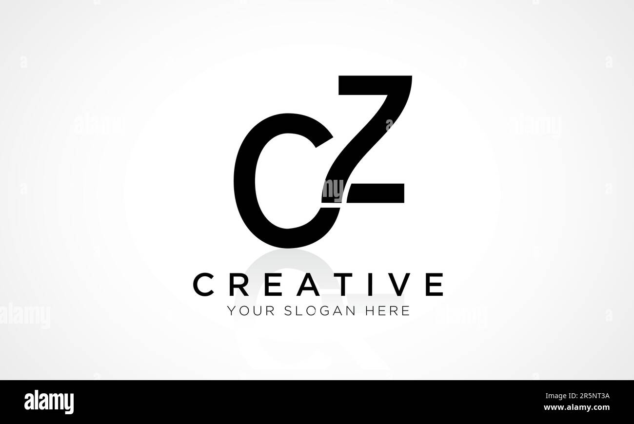 CZ Letter Logo Design Vector Template. Alphabet Initial Letter CZ Logo ...