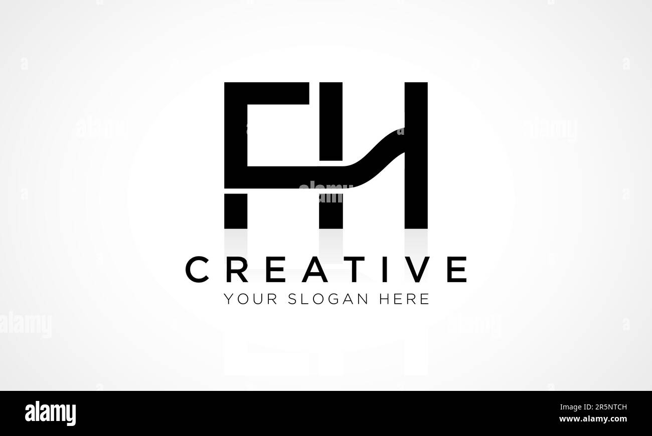 FH Letter Logo Design Vector Template. Alphabet Initial Letter FH Logo ...