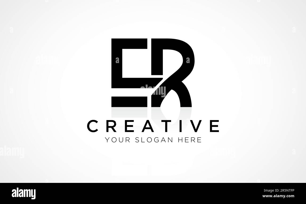 Er minimal logo design Stock Vector Images - Alamy