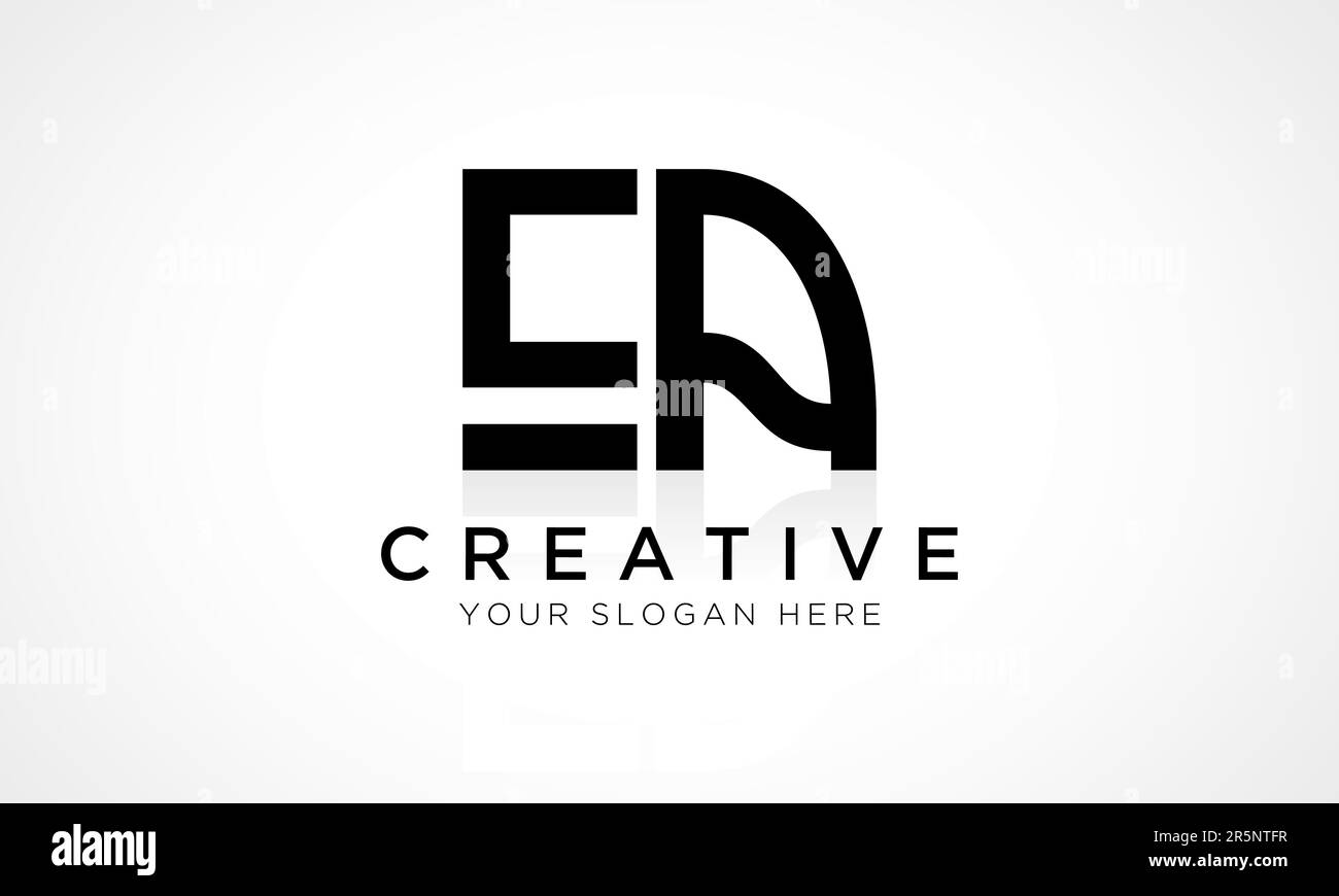 EA Letter Logo Design Vector Template. Alphabet Initial Letter EA Logo ...