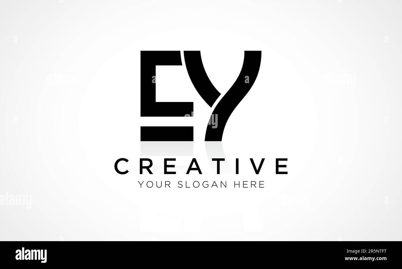EY Letter Logo Design Vector Template. Alphabet Initial Letter EY Logo ...