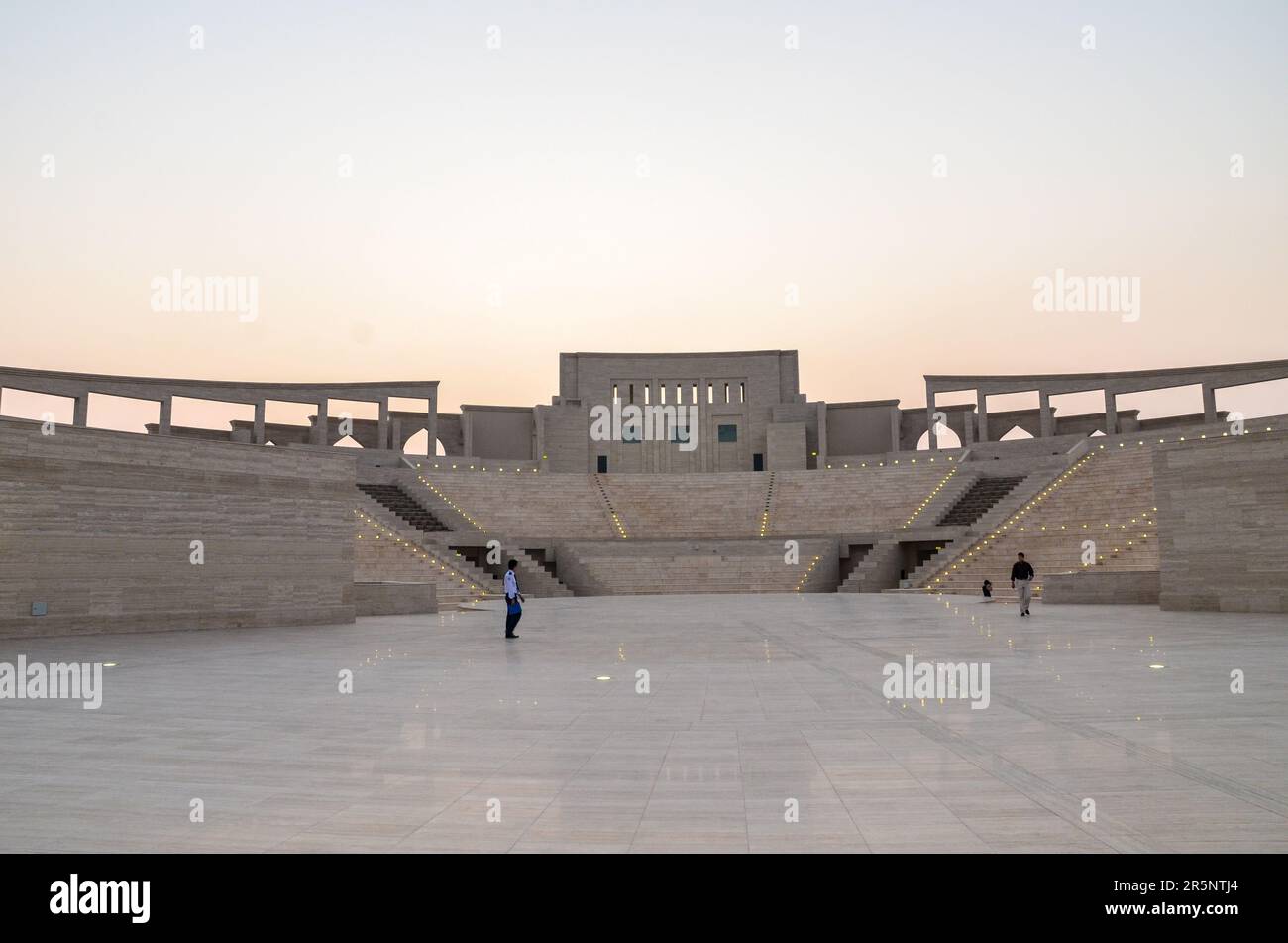 Part of amphitheater at Katara cultural village in Doha, Qatar Stock ...