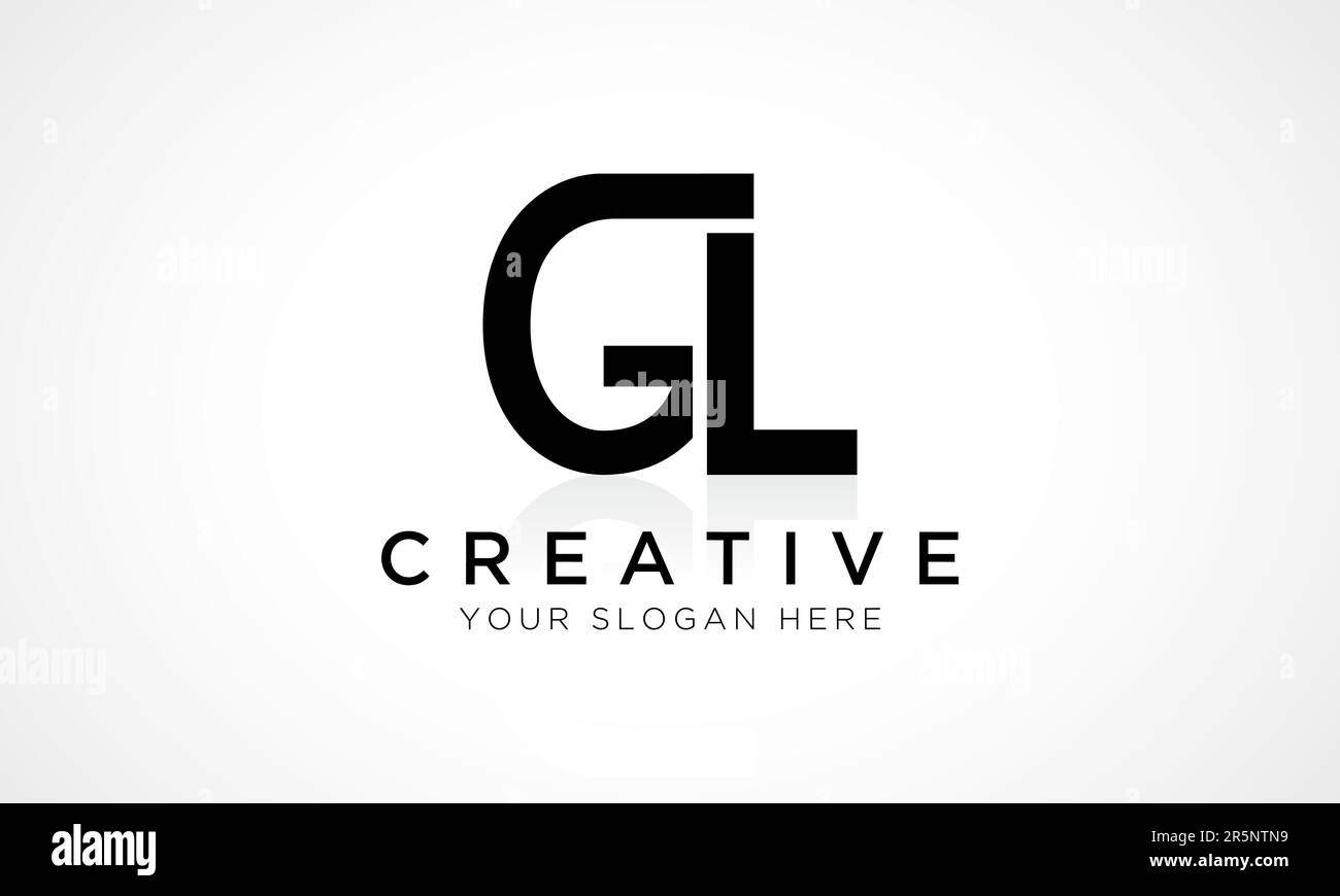 Gl letter logo design hi-res stock photography and images - Alamy