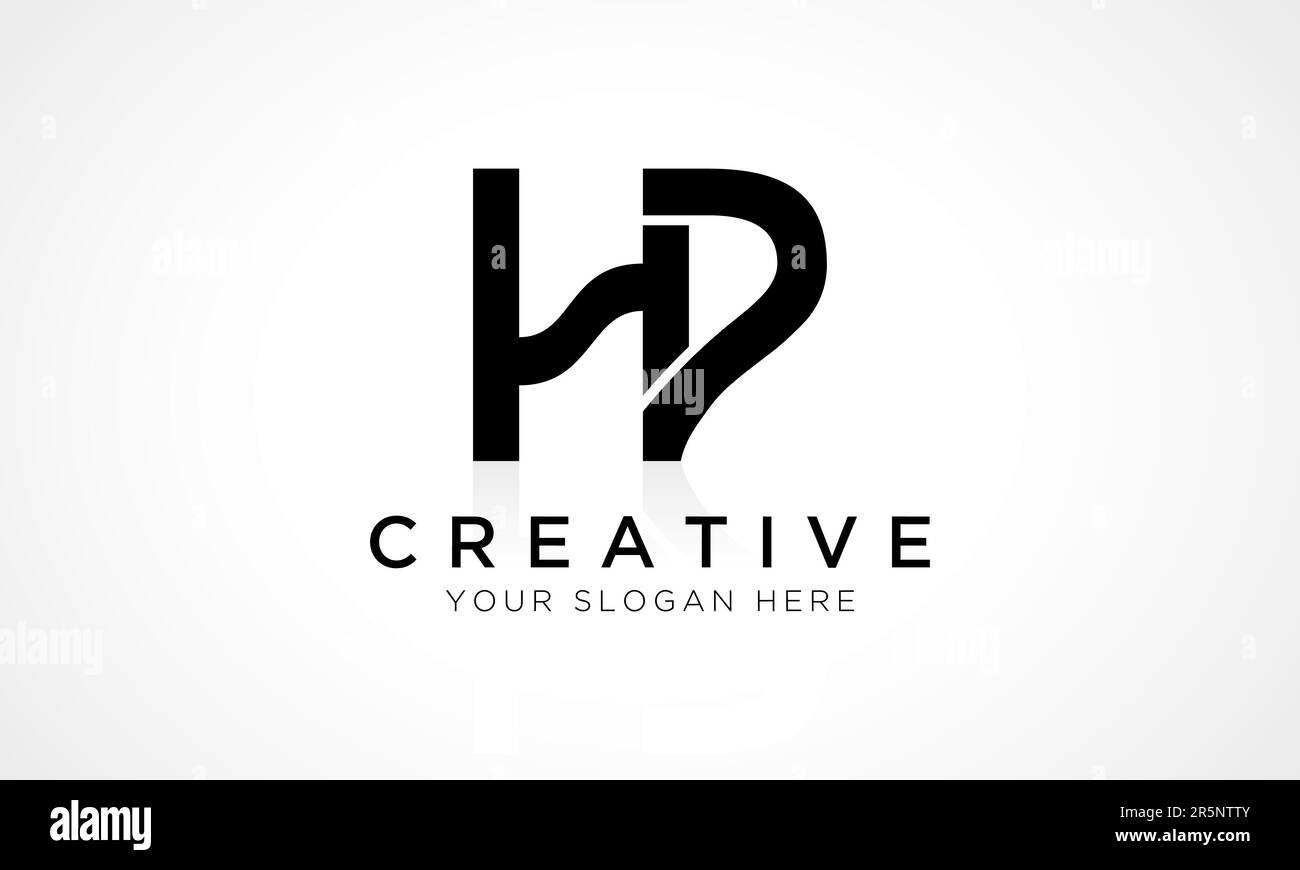 HP Letter Logo Design Vector Template. Alphabet Initial Letter HP Logo ...
