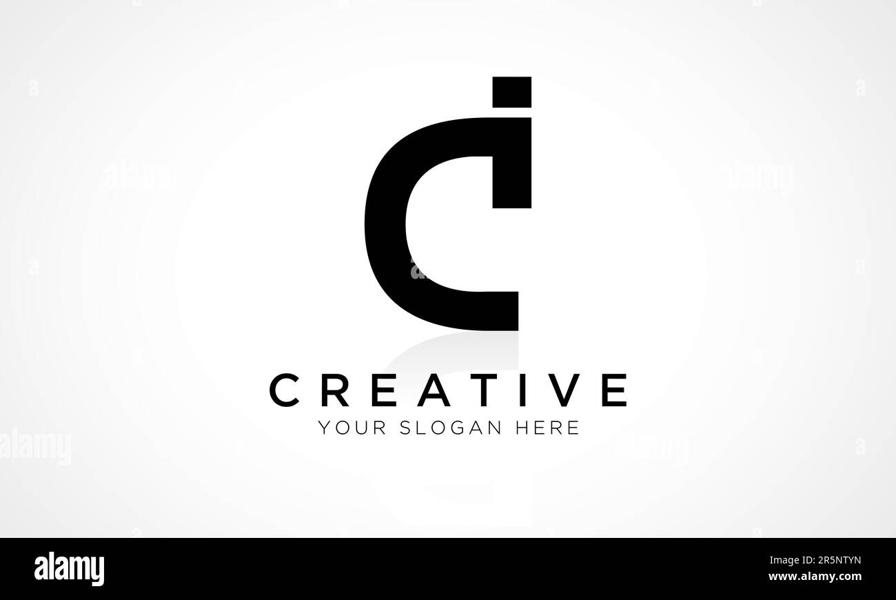 IC Letter Logo Design Vector Template. Alphabet Initial Letter IC Logo ...