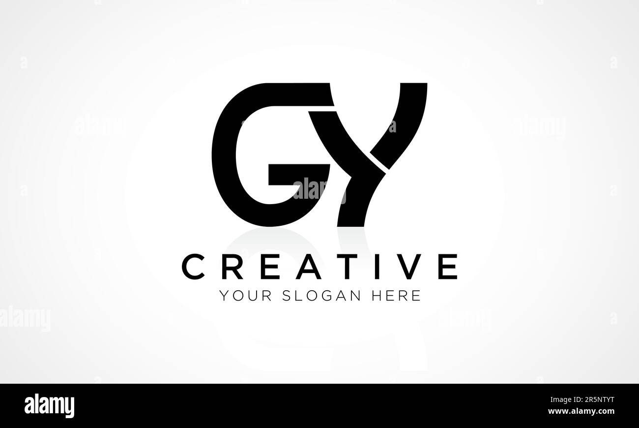 GY Letter Logo Design Vector Template. Alphabet Initial Letter GY Logo ...