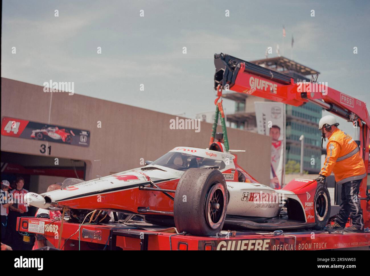 INDIANAPOLIS, INDIANA, UNITED STATES - 2023/05/22: Crew members of ...
