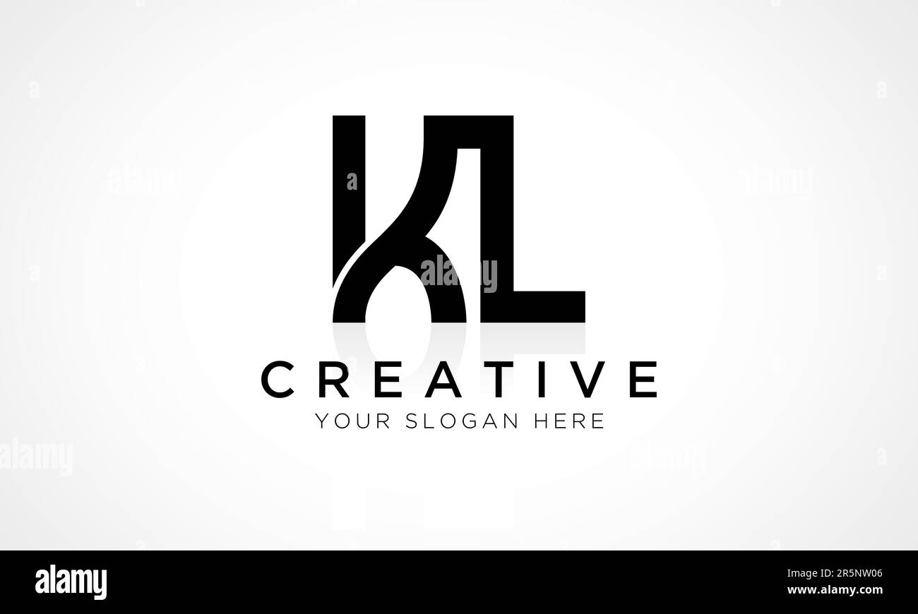 KL Letter Logo Design Vector Template. Alphabet Initial Letter KL Logo ...
