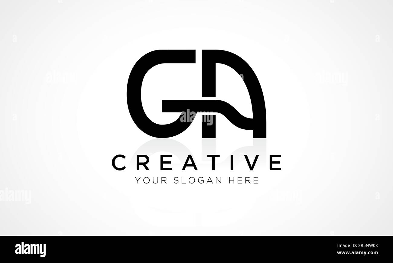 GA Letter Logo Design Vector Template. Alphabet Initial Letter GA Logo ...