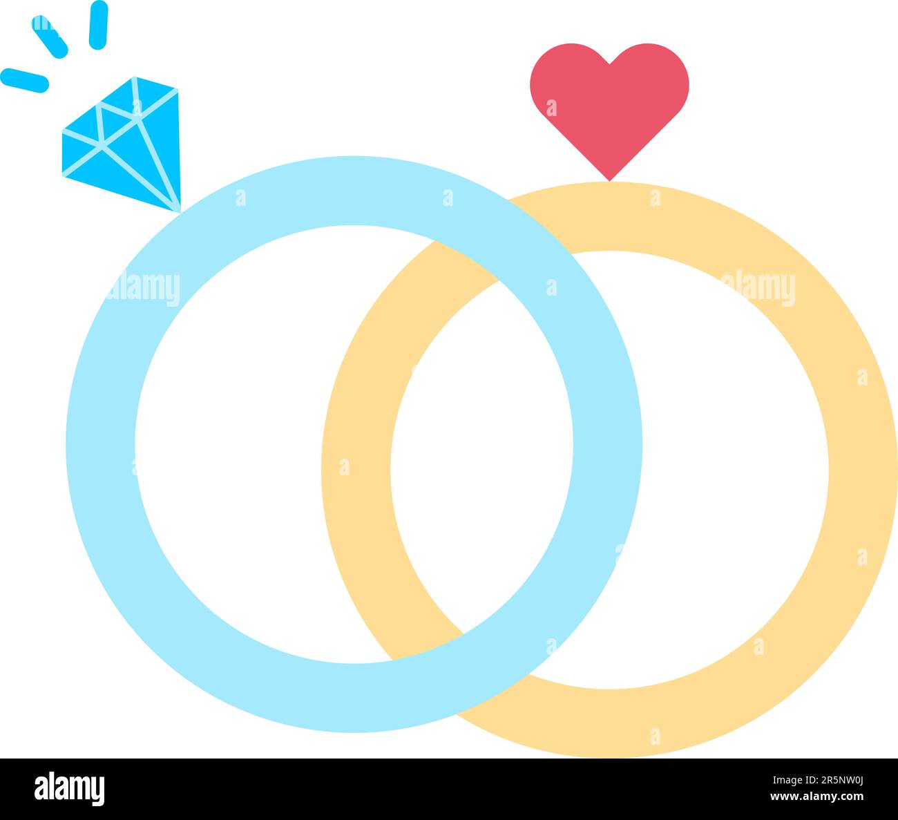 Wedding Rings icon vector image Stock Vector Image & Art - Alamy