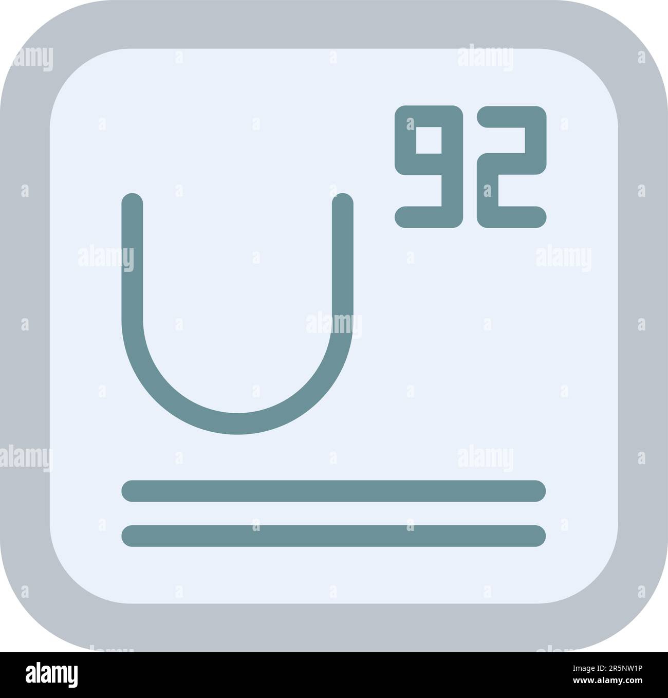 Uranium icon vector image hi-res stock photography and images - Alamy
