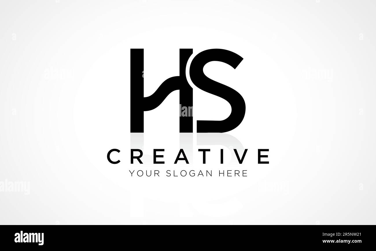 HS Letter Logo Design Vector Template. Alphabet Initial Letter HS Logo ...