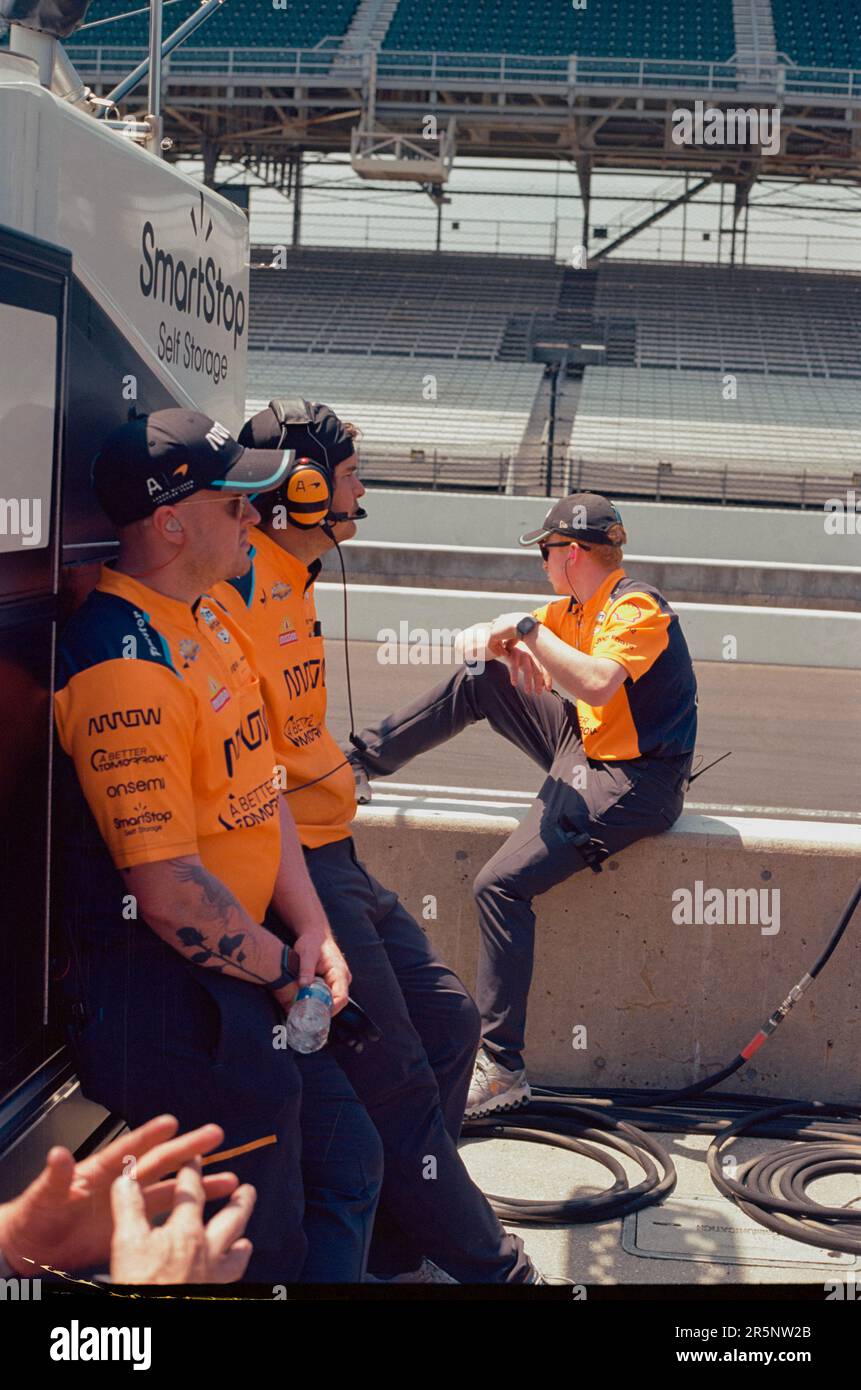 INDIANAPOLIS, INDIANA, UNITED STATES - 2023/05/22: Arrow McClaren team ...