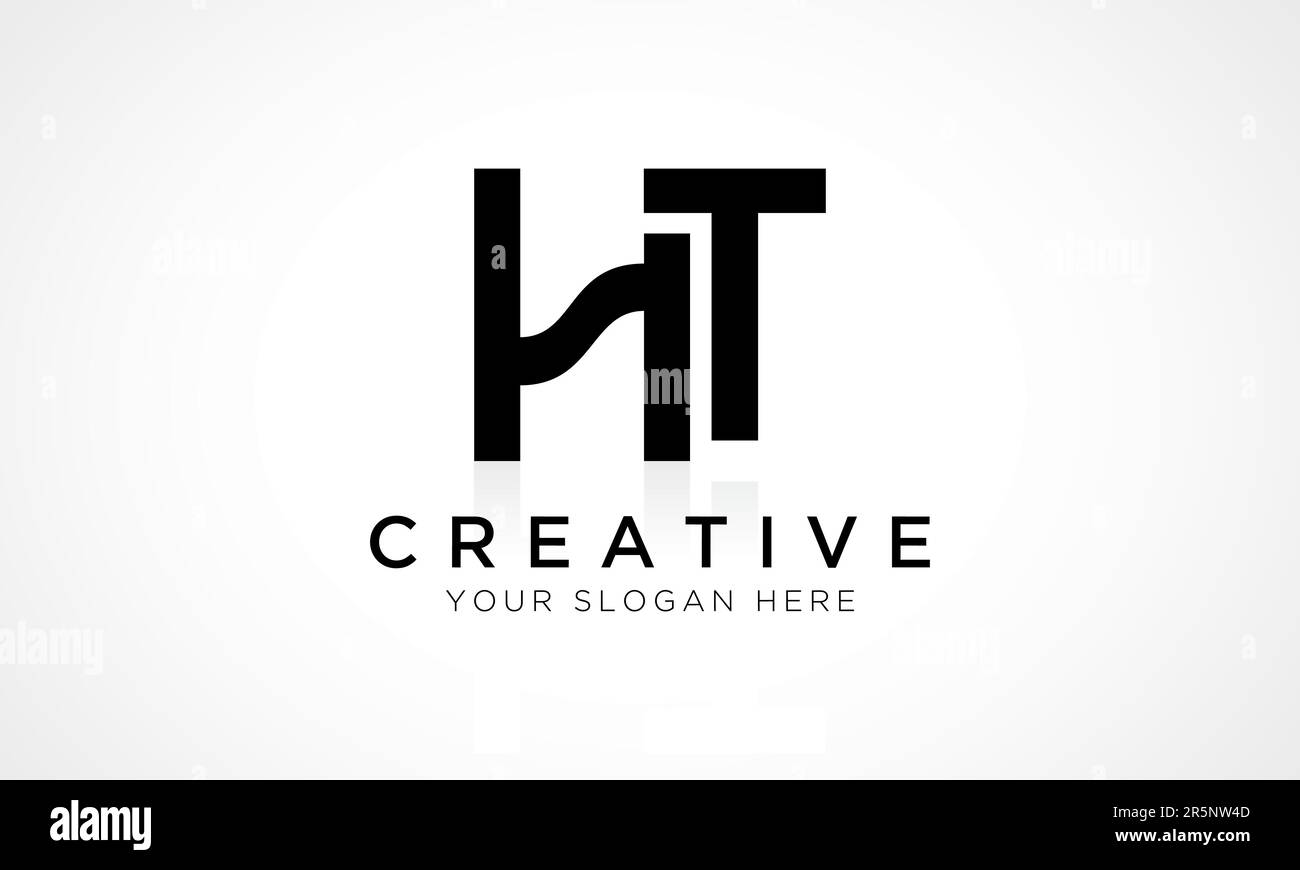 HT Letter Logo Design Vector Template. Alphabet Initial Letter HT Logo ...