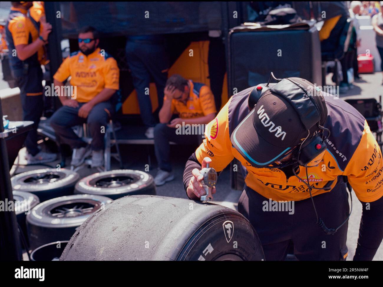 INDIANAPOLIS, INDIANA, UNITED STATES - 2023/05/22: Arrow McClaren team ...