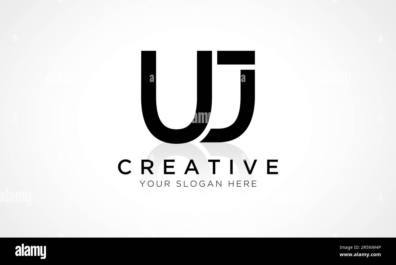 Uj minimal logo design Stock Vector Images - Alamy
