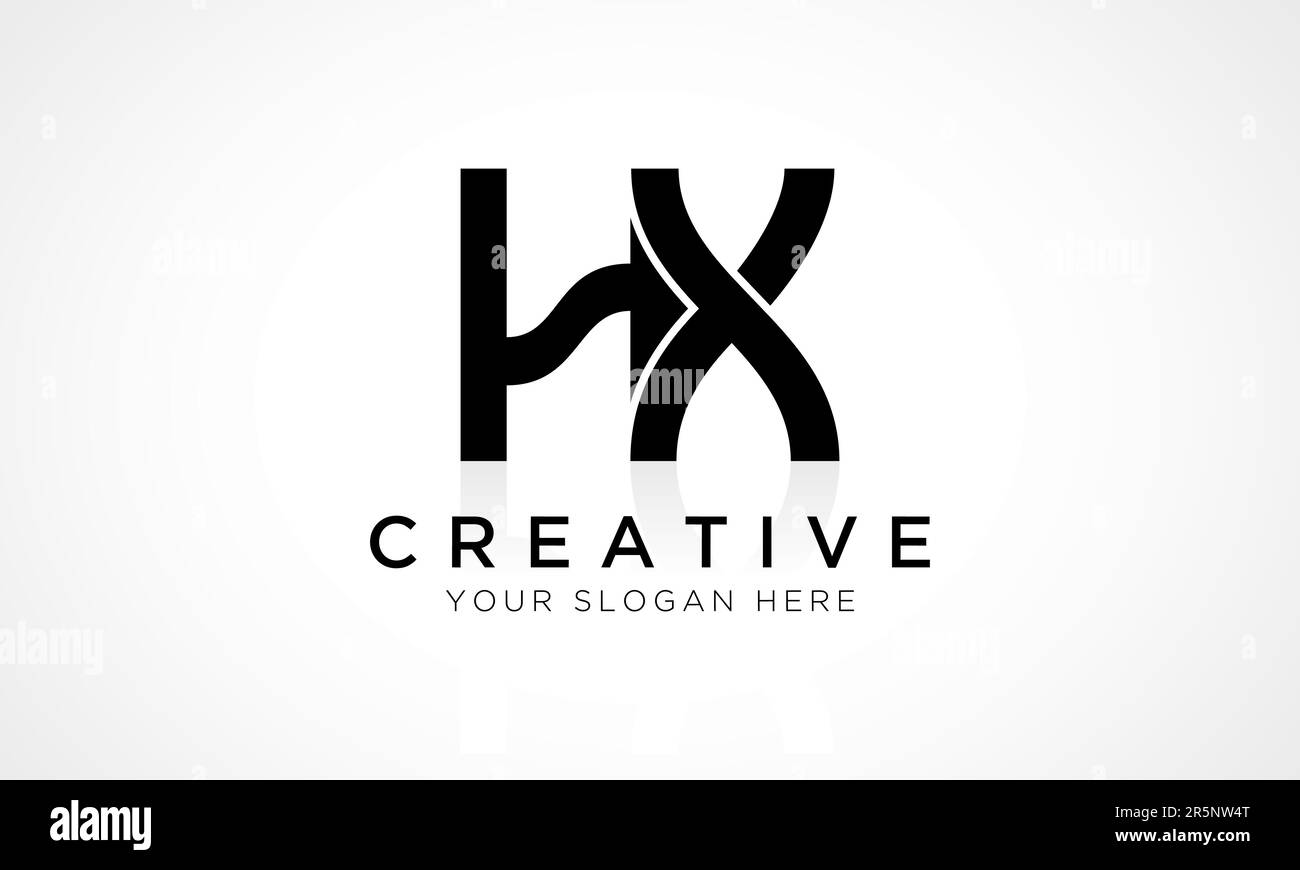 HX Letter Logo Design Vector Template. Alphabet Initial Letter HX Logo ...
