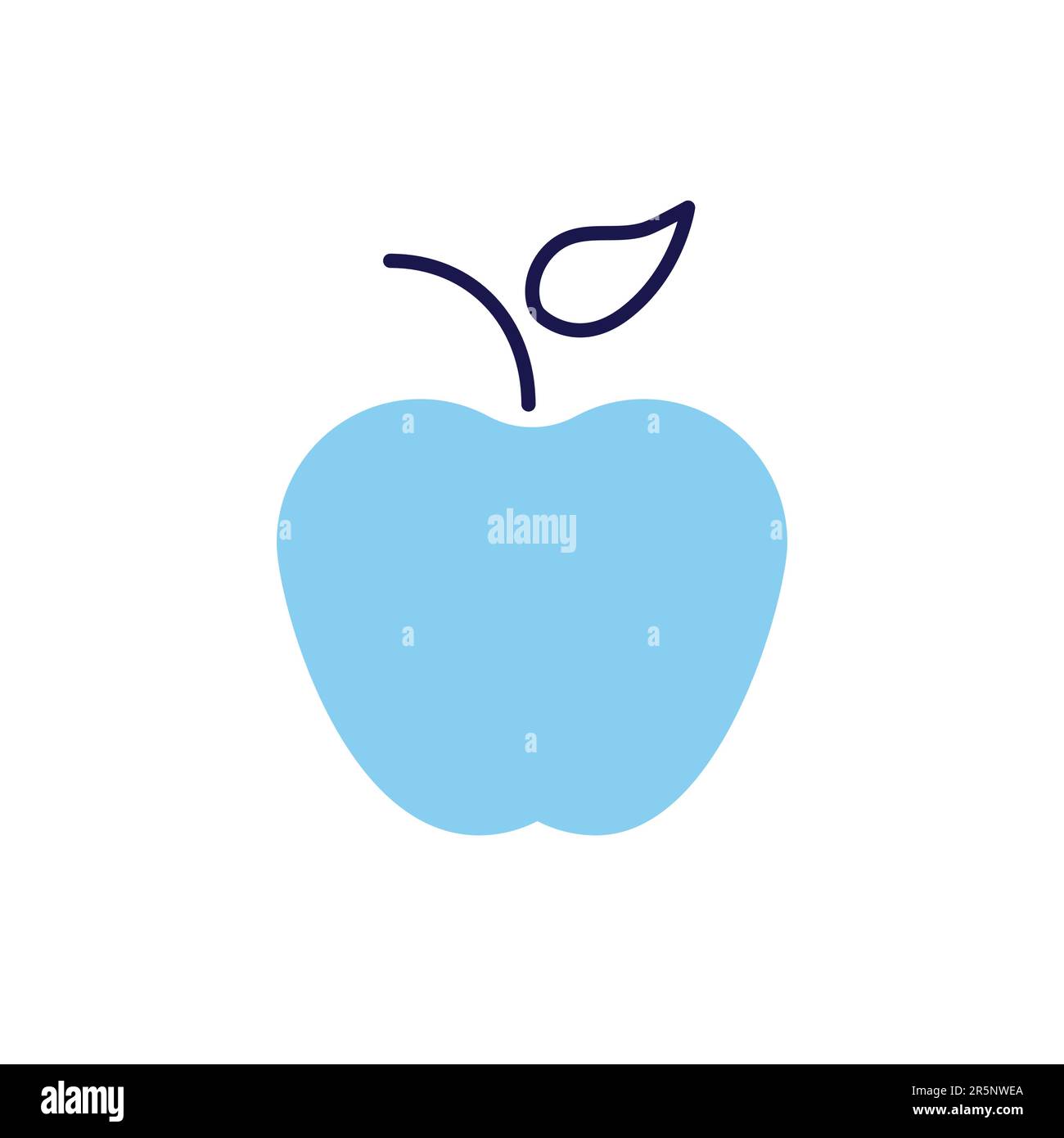 Apple Related Vector Line Icon Organic Products Healthy Food