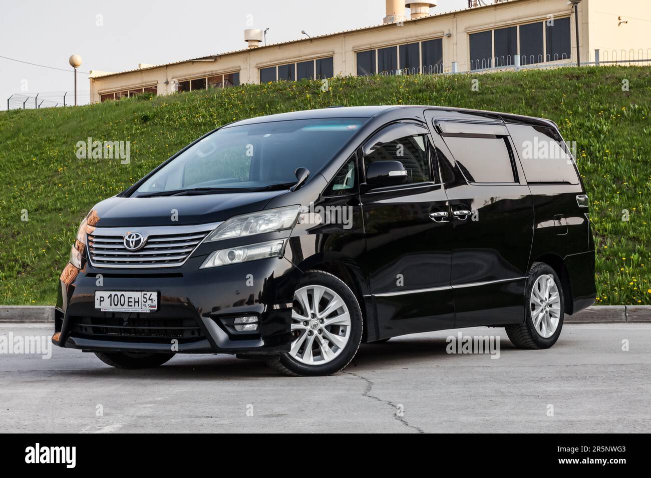 Pavlodar, Kazakhstan - 05.23.2023: Front View of Toyota Vellfire ...