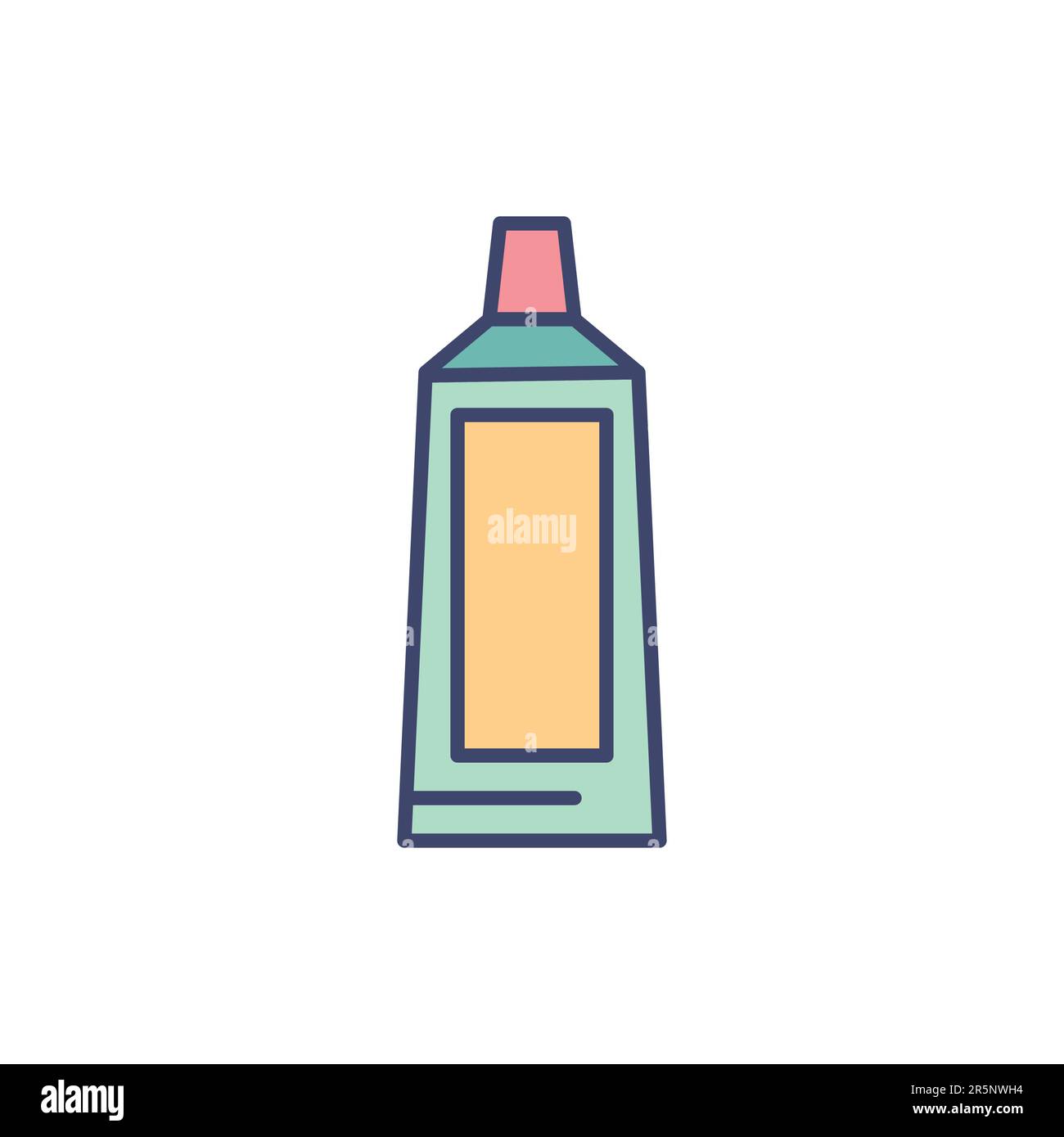 Toothpaste Tube related vector line icon. Isolated on white background ...