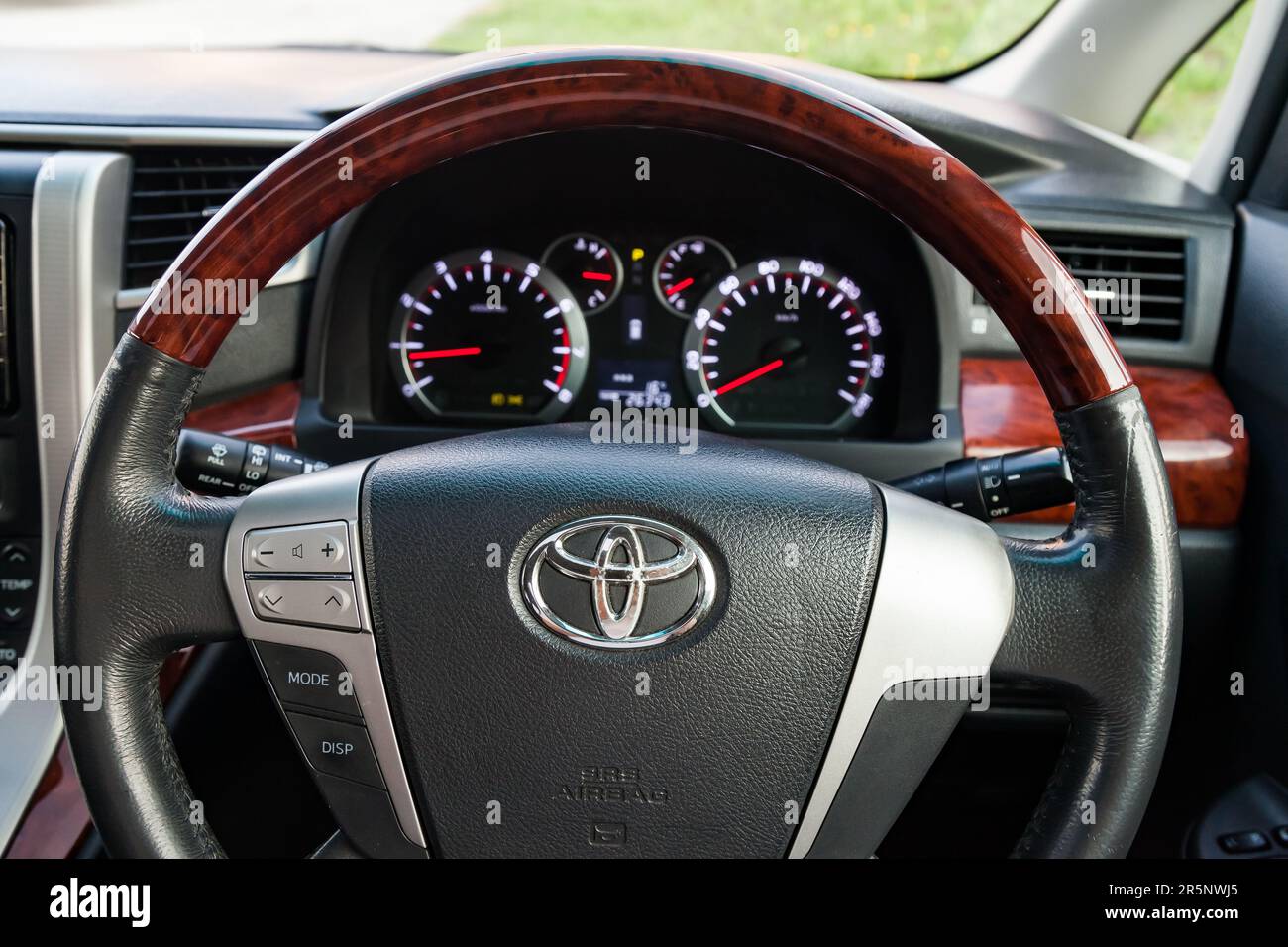 Pavlodar, Kazakhstan - 05.23.2023: Steering wheel and dashboard of ...