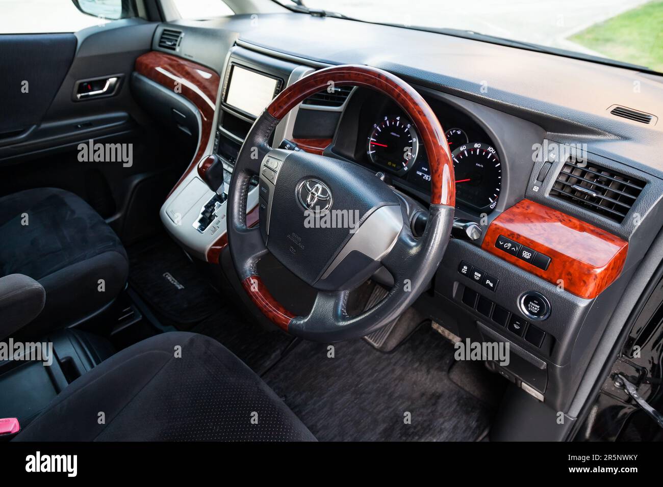 Pavlodar, Kazakhstan - 05.23.2023: Steering wheel and dashboard of ...