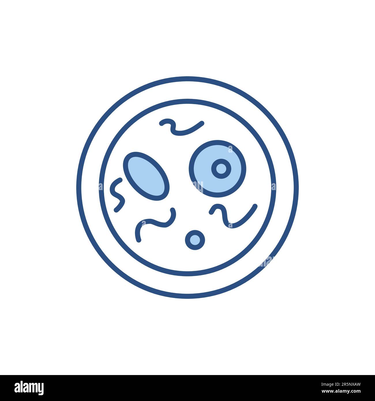 Bacteriology Related Vector Line Icon Gut Microbiota Color Icon Microorganisms Gut Flora