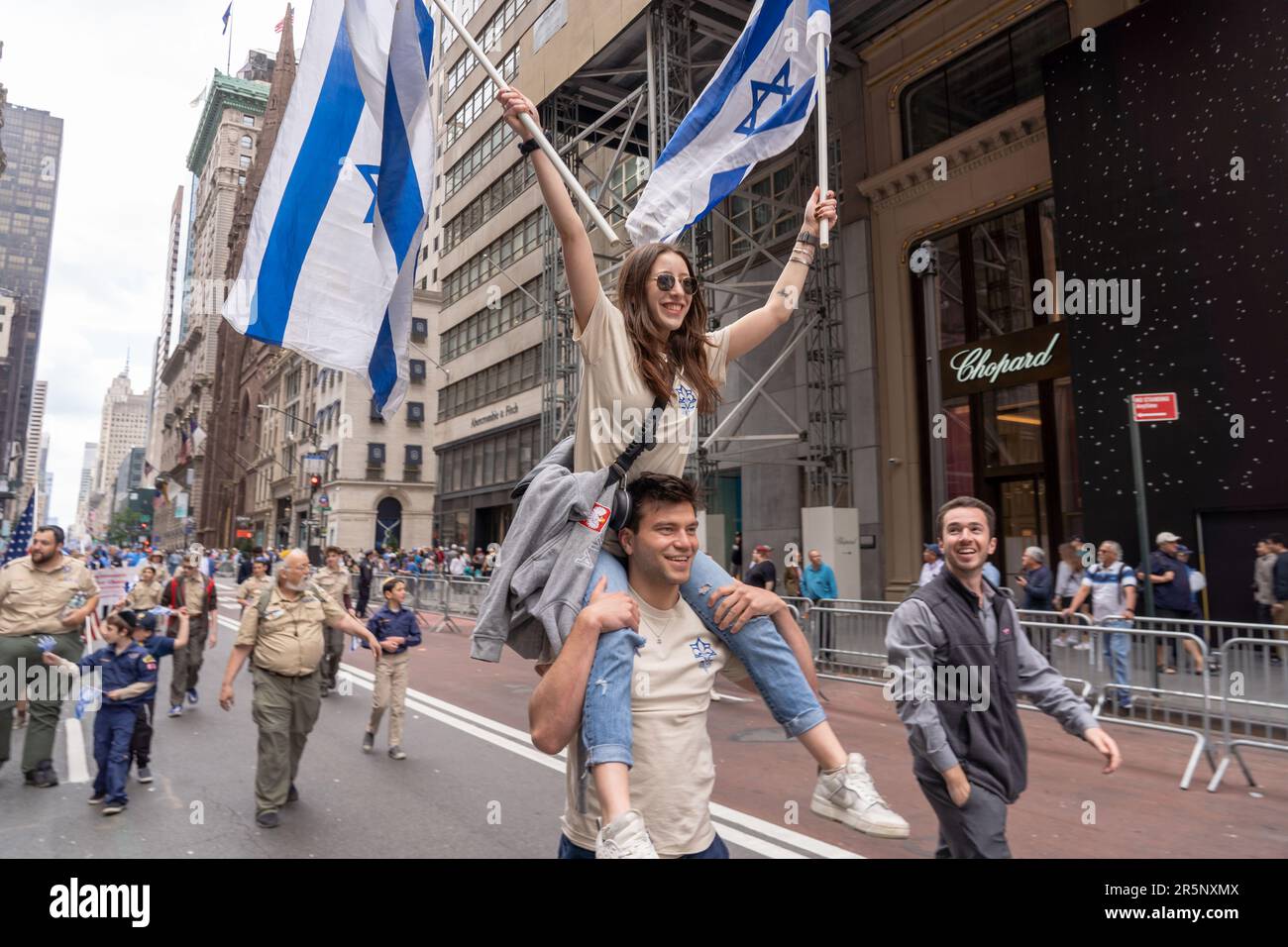 75th annual israeli parade hi-res stock photography and images - Alamy