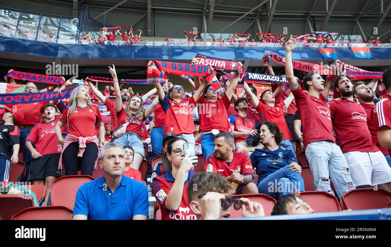 Pamplona, Spain. 4th June 2023. Sports. Football/Soccer.Spectators in ...