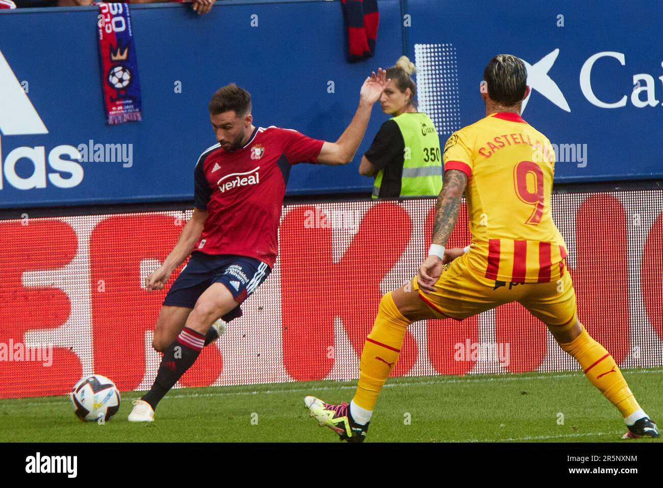Pamplona, Spain. 4th June 2023. Sports. Football/Soccer.Jon Moncayola ...
