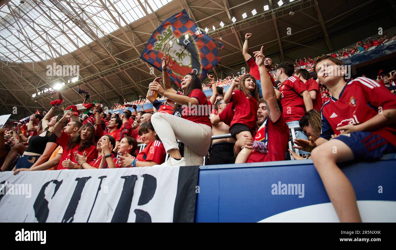 Pamplona, Spain. 4th June 2023. Sports. Football/Soccer.Spectators in ...