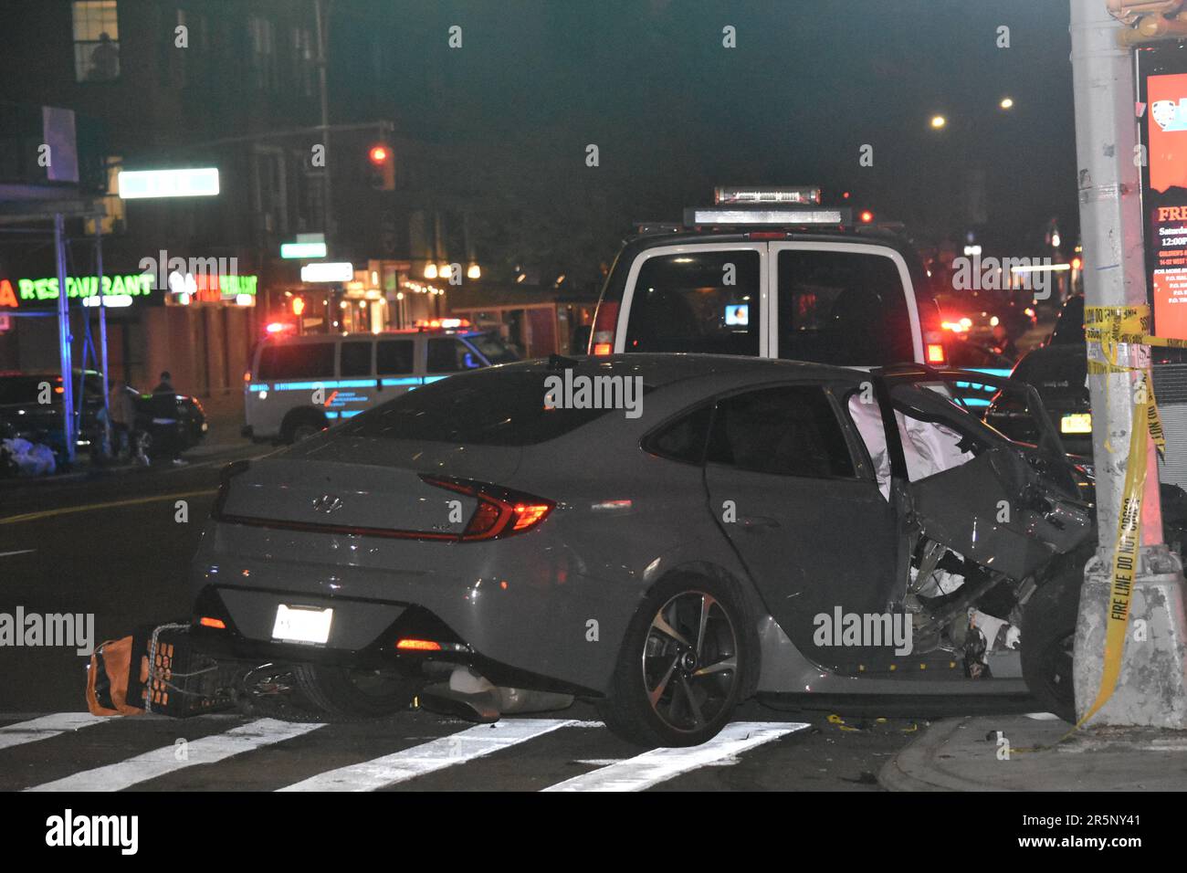 New York, USA. 04th June, 2023. Authorities investigate the fatal ...