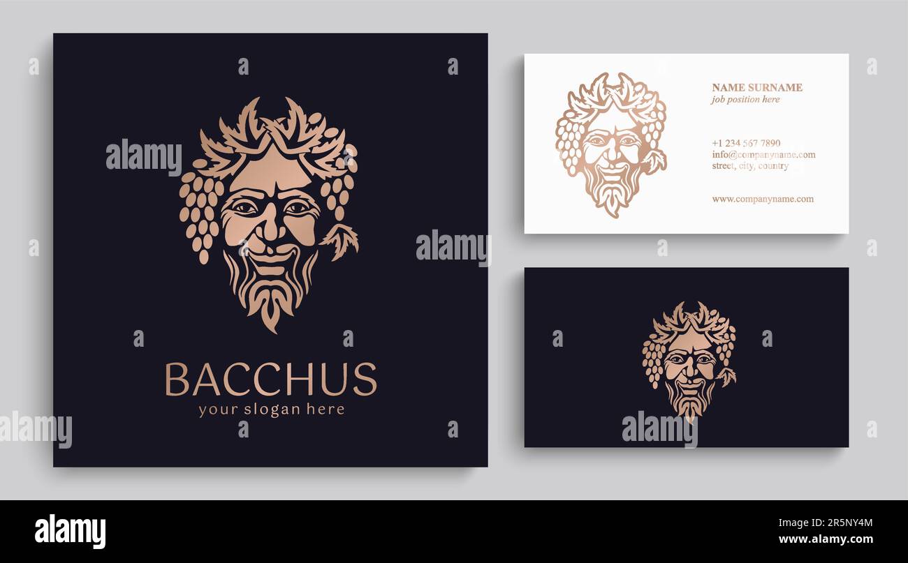 Bacchus face Stock Vector Images - Alamy