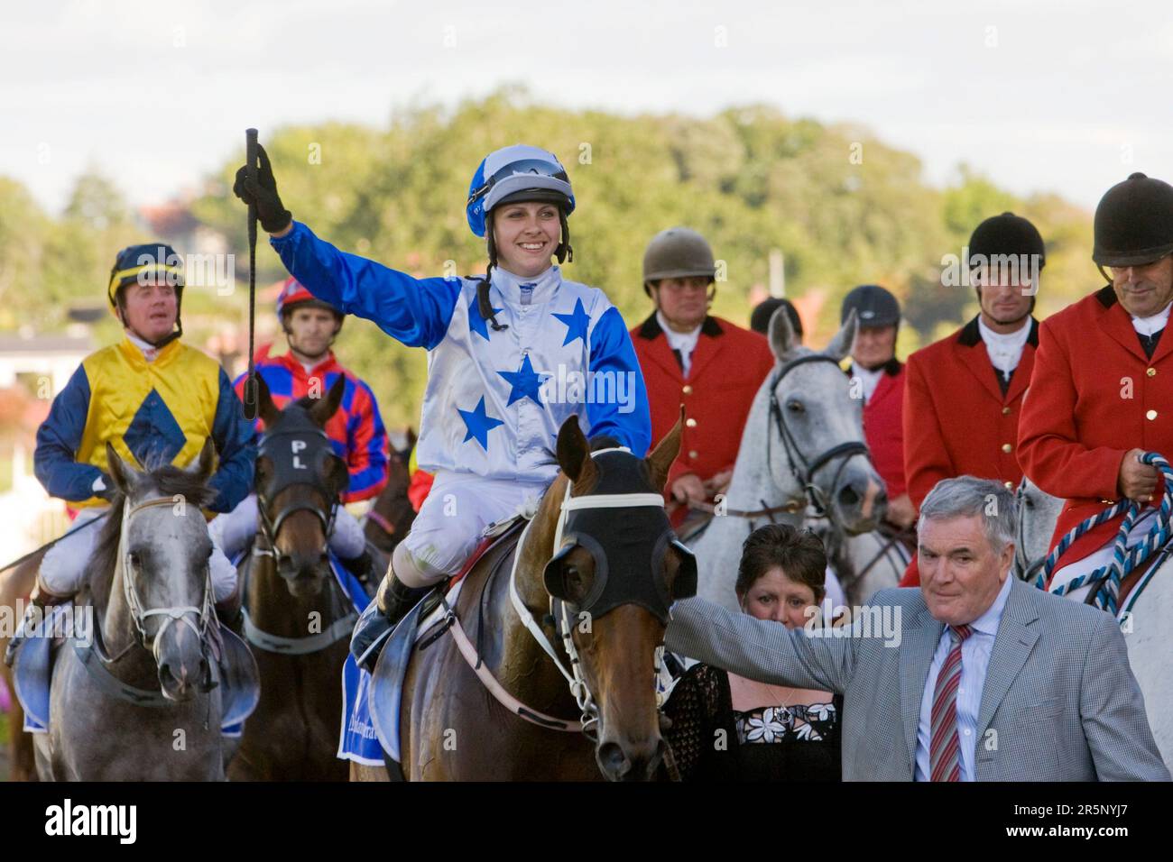 Sam Spratt riding Gallions Reach, celebrates winning the Zabeel Classic ...