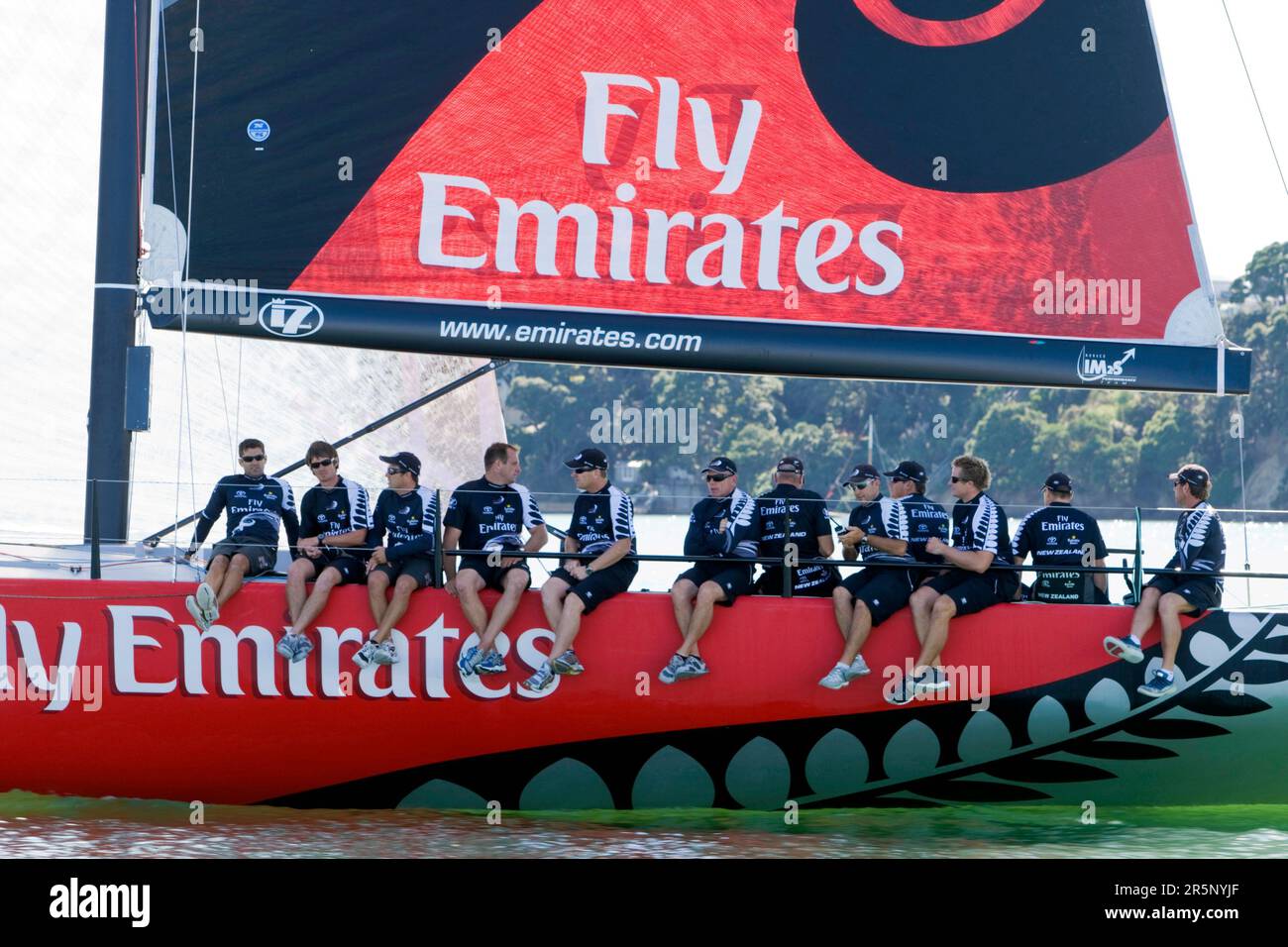 Emirates Team New Zealand carry out trials on their new TP52, a 15 ...
