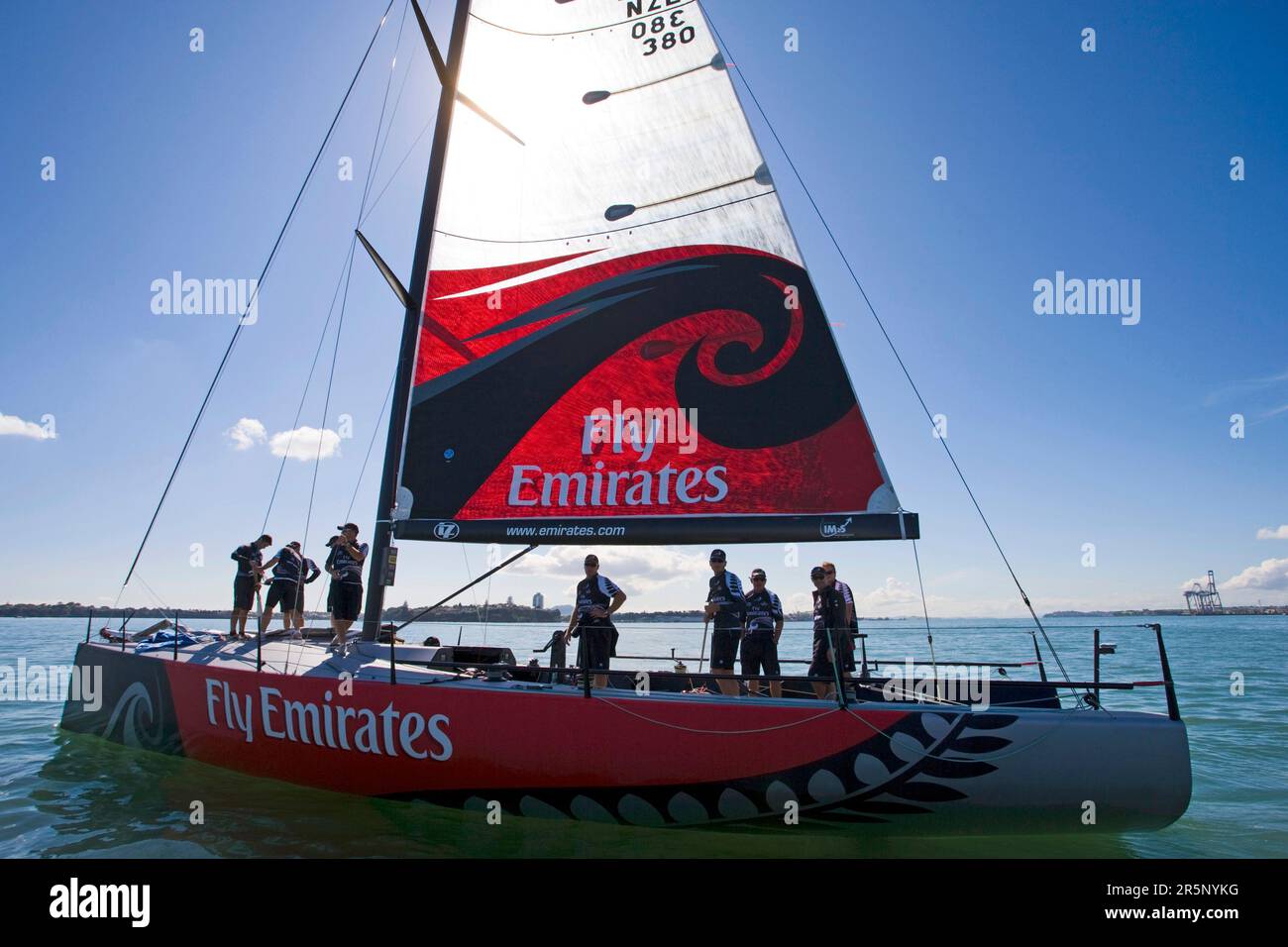 Emirates Team New Zealand carry out trials on their new TP52, a 15 ...