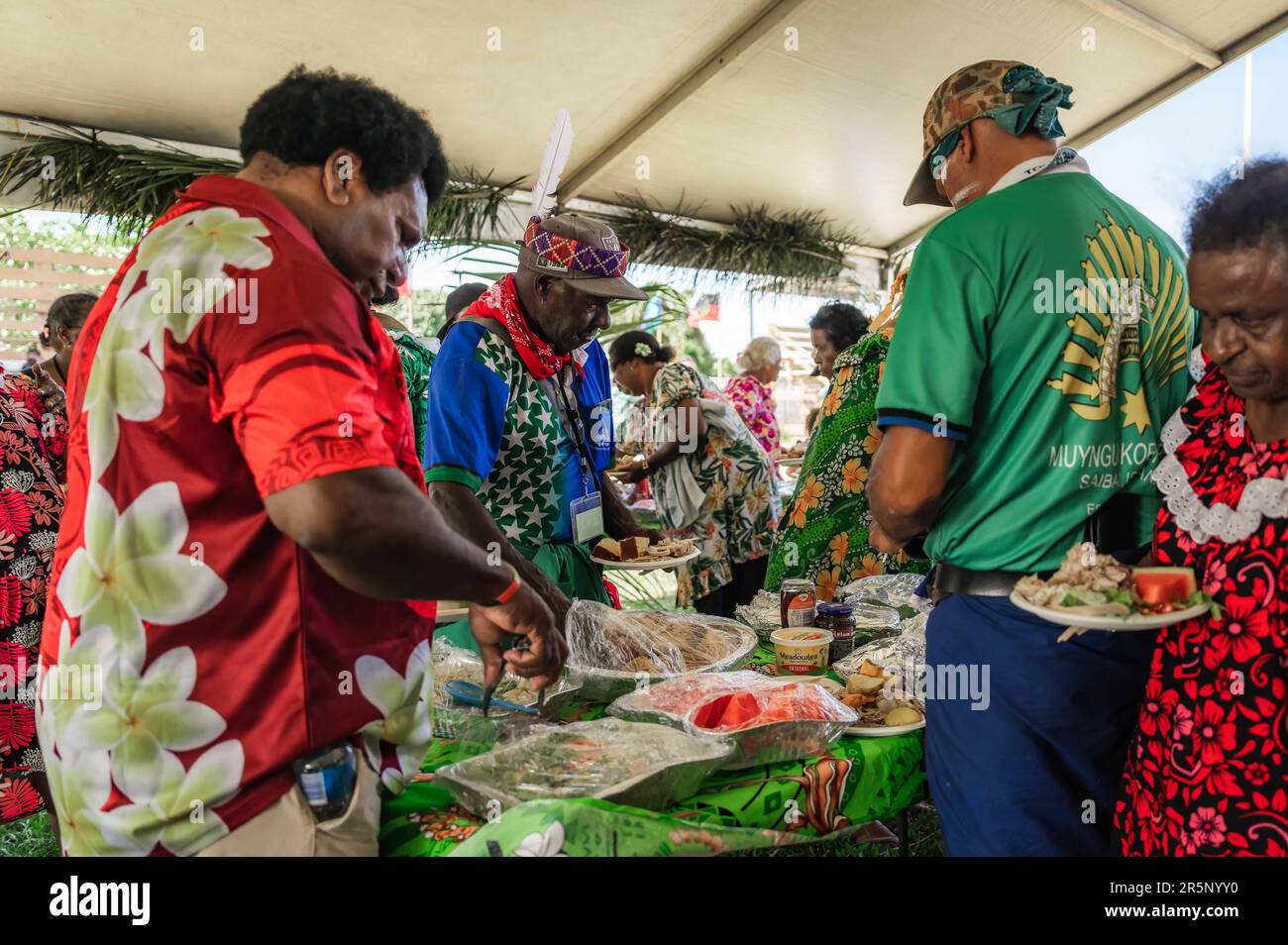 Thursday Island, Australia. 02nd June, 2023. People each lunch after ...