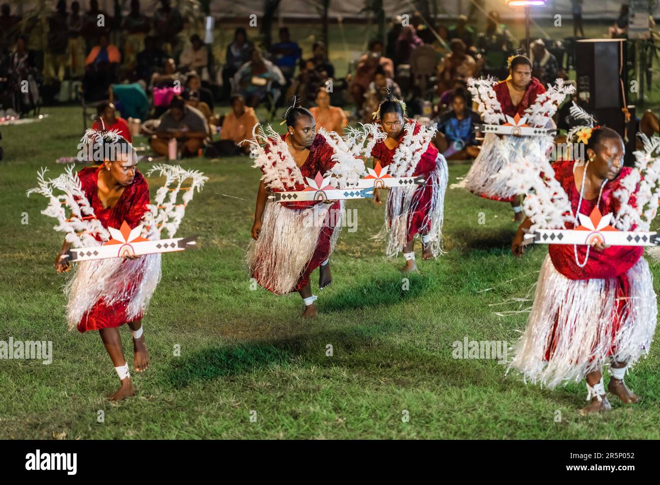 Thursday Island, Australia. 31st May, 2023. Iama Island dance team perform during the Winds of ...