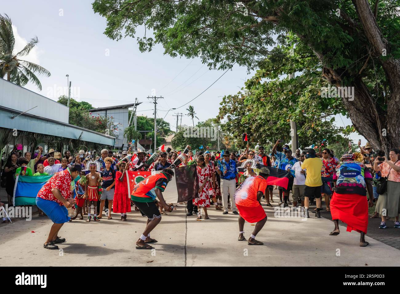 Thursday Island, Australia. 02nd June, 2023. People march to celebrate ...