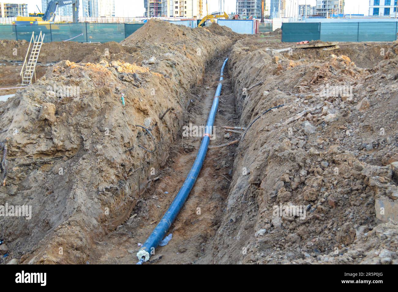 construction of underground communications. production of water runoff ...