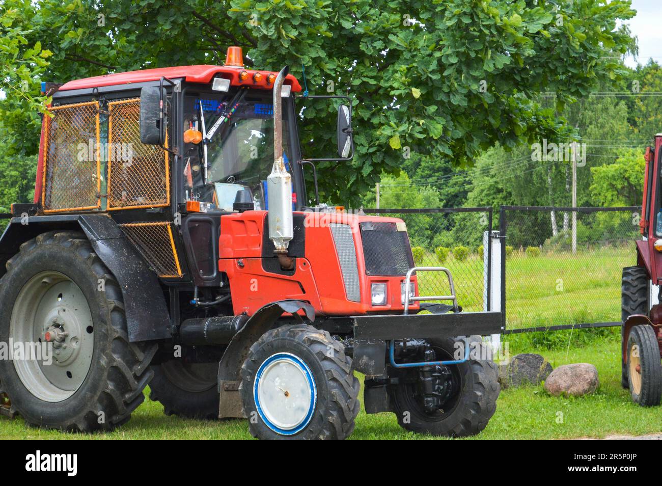 Large professional agricultural machinery construction, transport ...