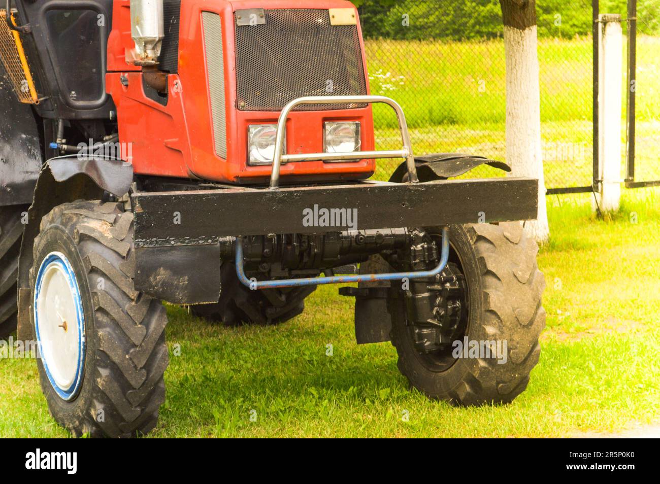 Large professional agricultural machinery construction, transport ...