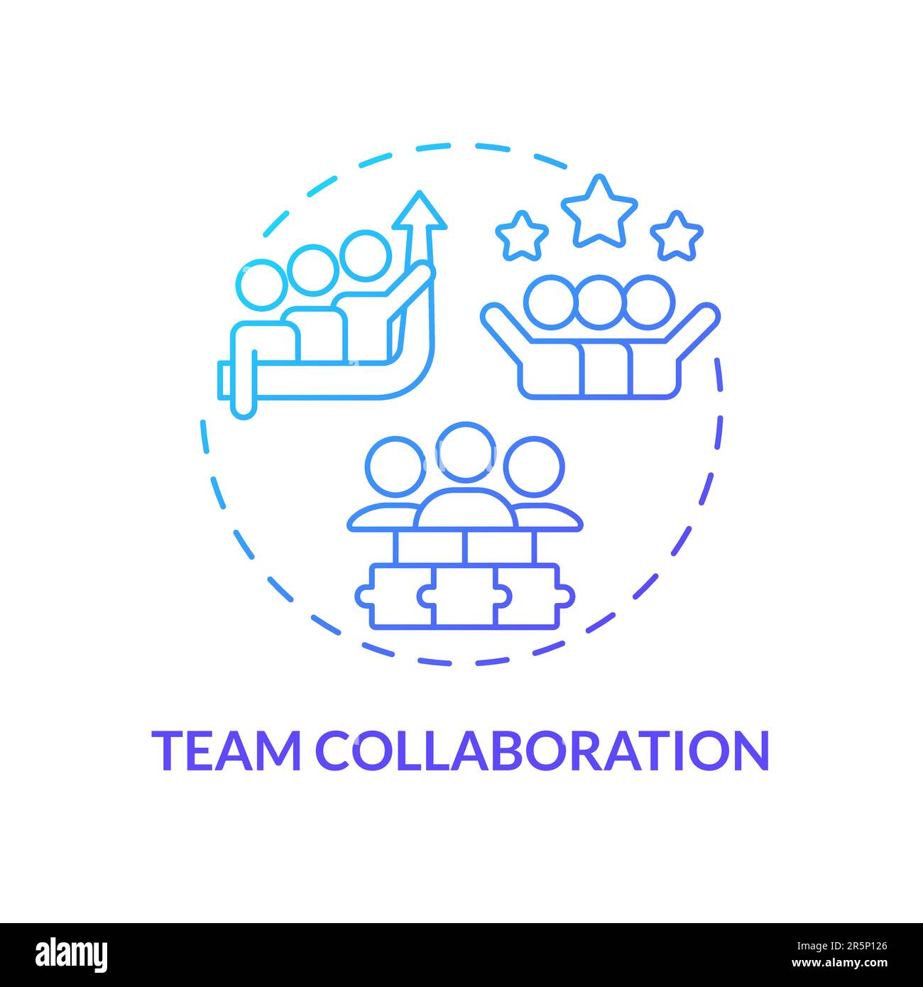 Team collaboration blue gradient concept icon Stock Vector Image & Art ... Team collaboration blue gradient concept icon Stock Vector Image & Art ...