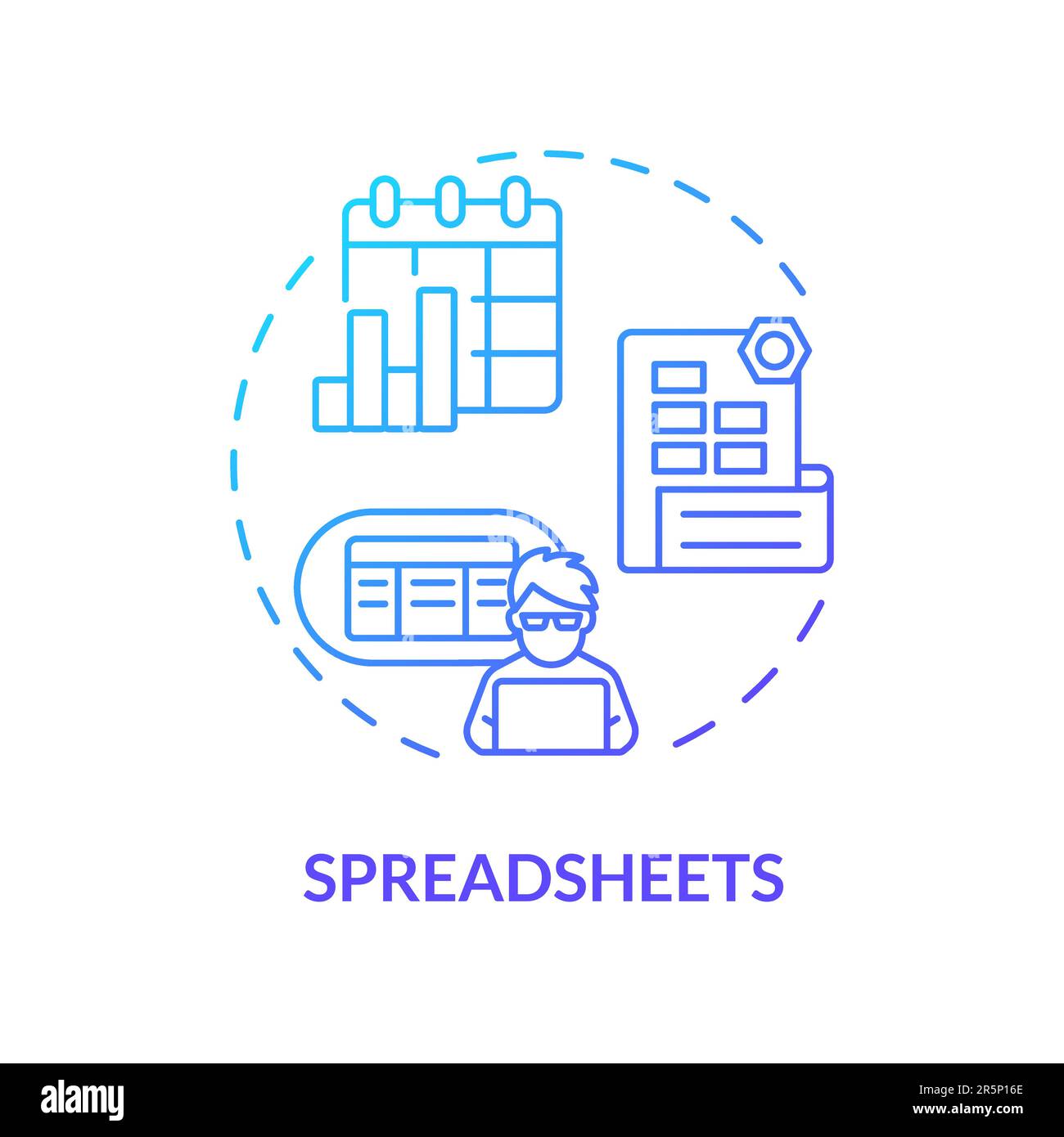 Digital financial planner Stock Vector Images - Alamy