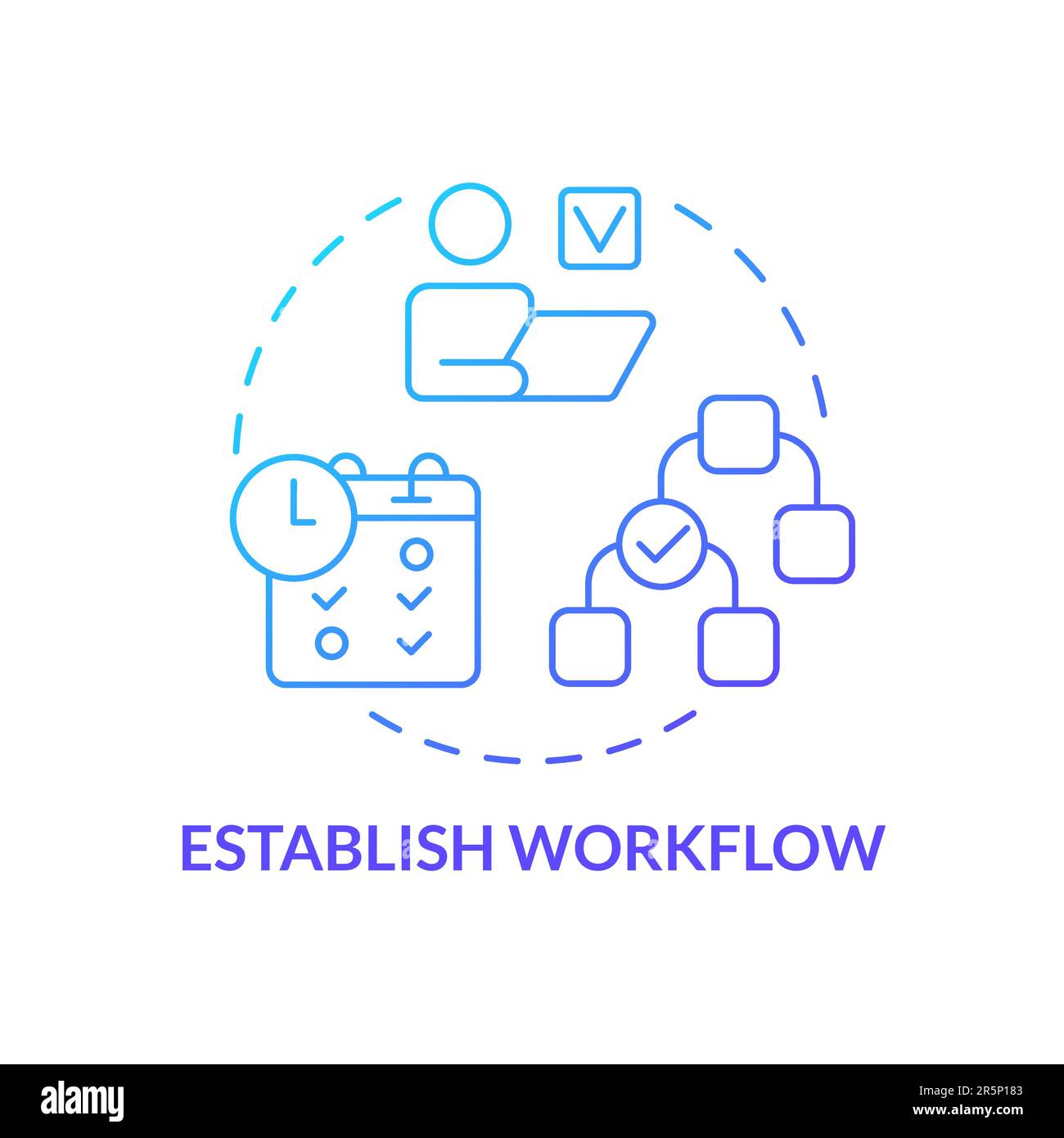 Workflow creation Stock Vector Images - Alamy