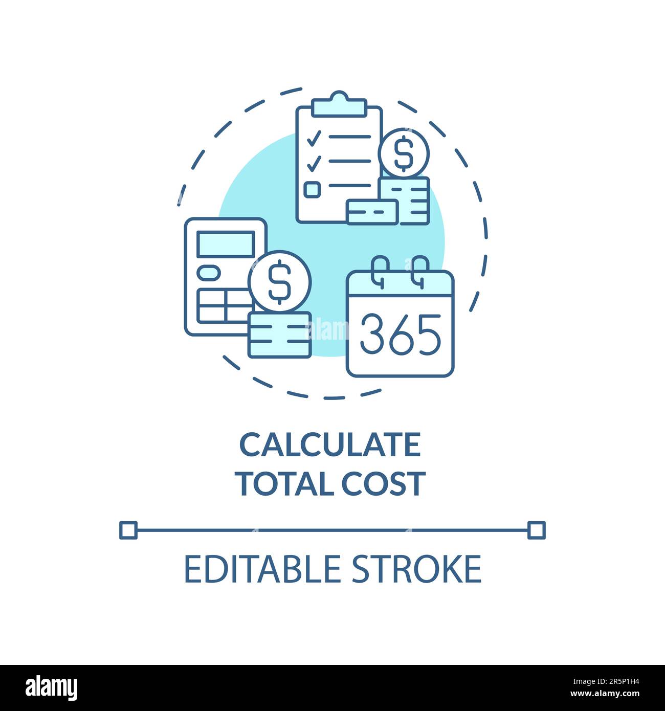 Calculate total cost turquoise concept icon Stock Vector Image & Art ... Calculate total cost turquoise concept icon Stock Vector Image & Art ...