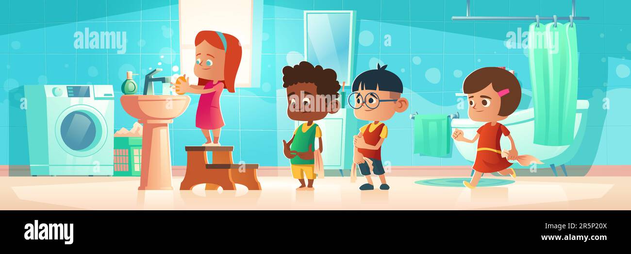 Toilet queue Stock Vector Images - Alamy