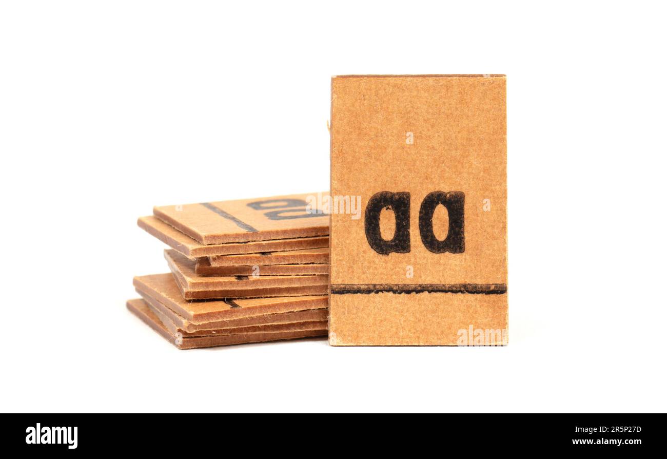 Stack of letters from a very old letterbox used to teach children - The ...